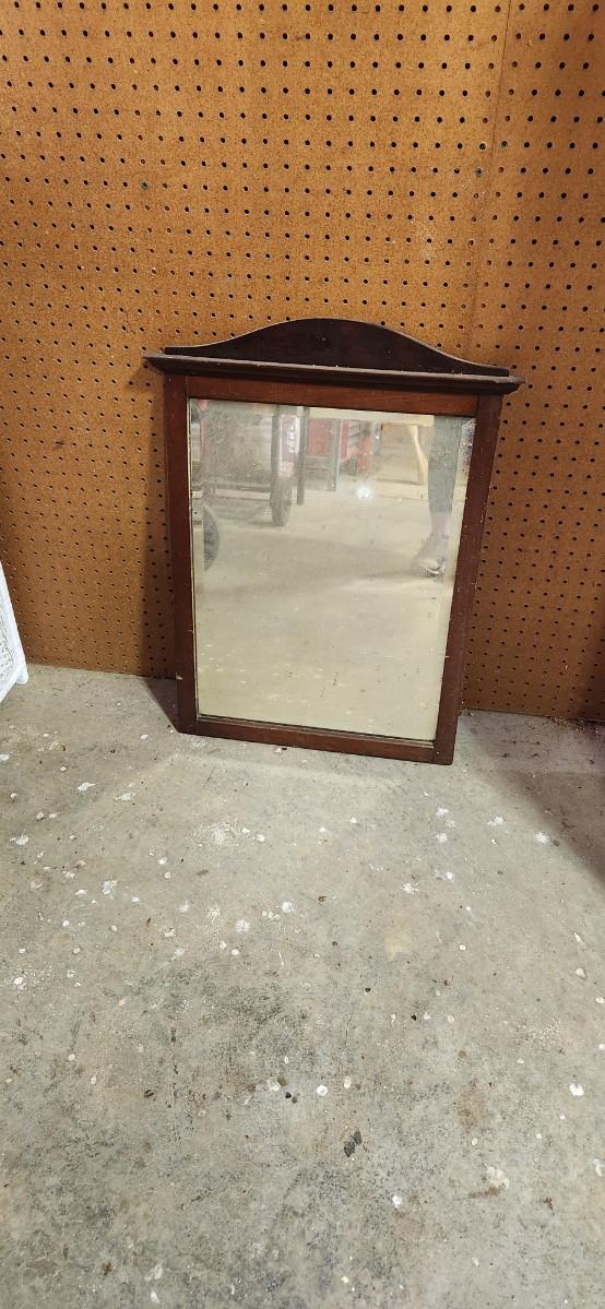Wall Mirror, Wooden Frame 27" X 19" | EstateSales.org