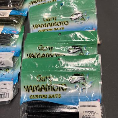 LOT 110B: Gary Yamamoto Rubber Worms - Artificial Plastic Fishing Baits ...