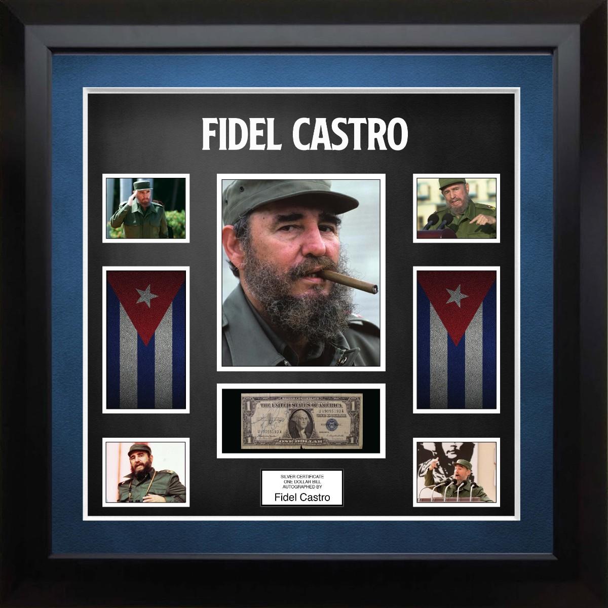 Cuban revolutionary and politician Fidel Castro signed US Dollar Bill ...