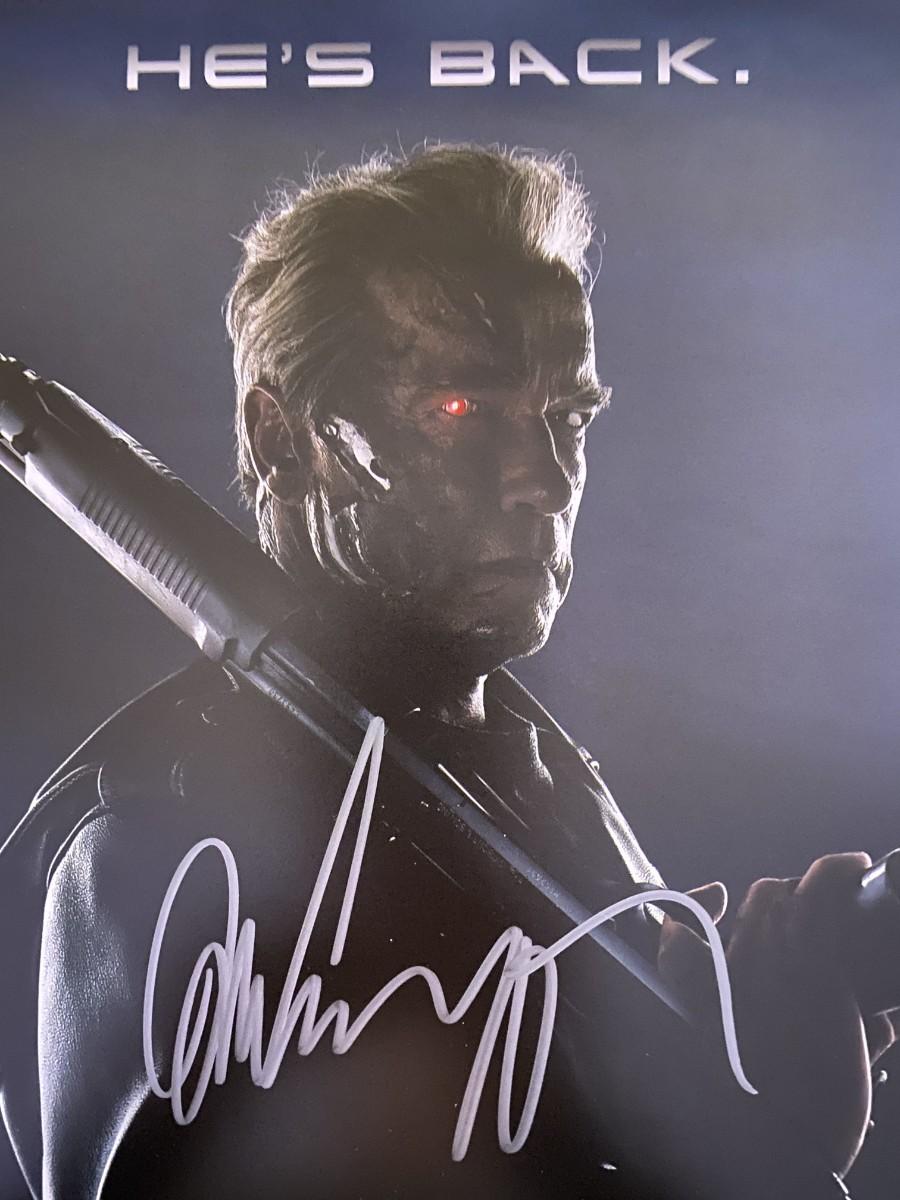 Terminator Genisys Arnold Schwarzenegger signed movie photo ...