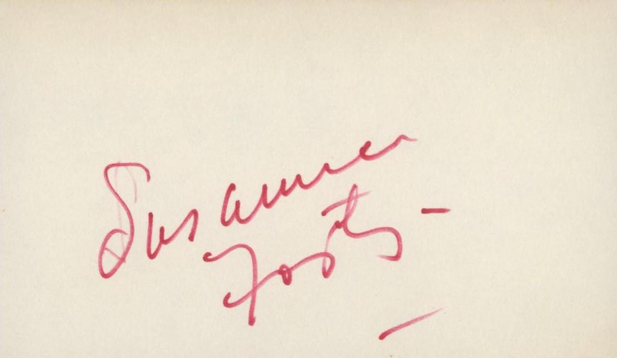 Susanna Foster original signature | EstateSales.org