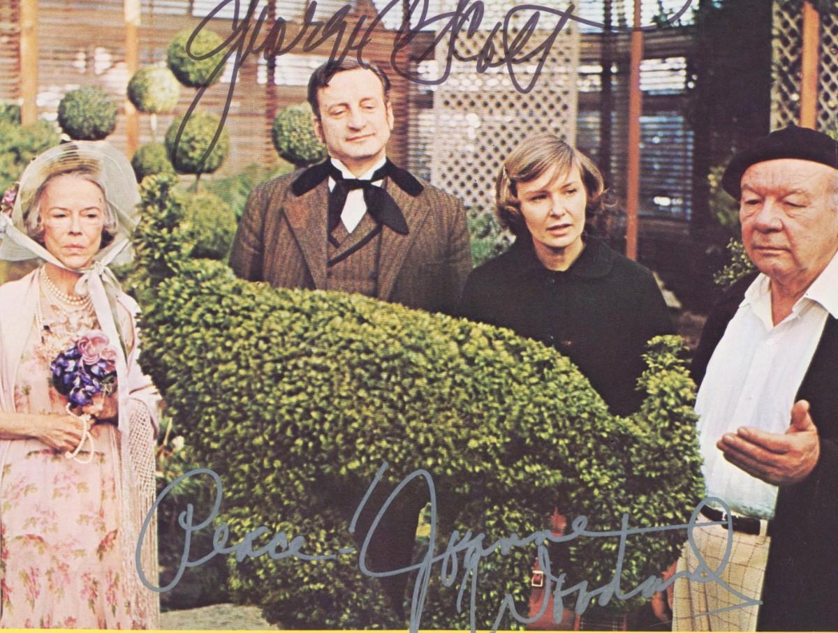 George C. Scott and Joanne Woodward signed photo. GFA Authenticated ...