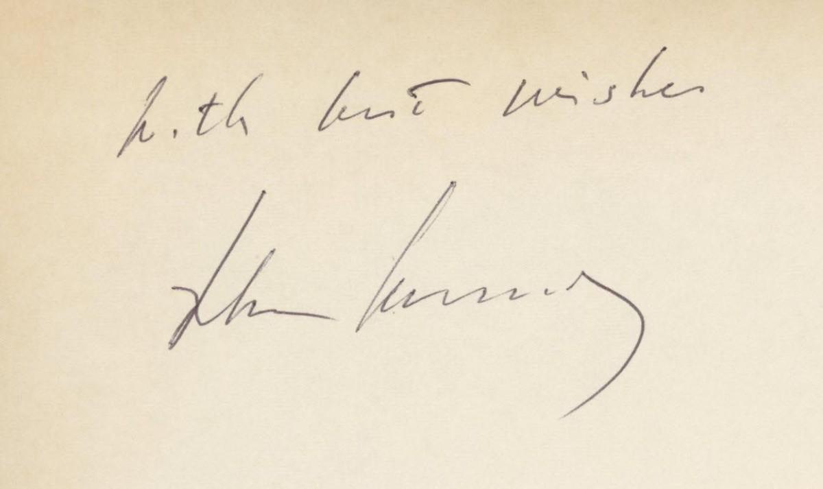 President John F. Kennedy signature cut | EstateSales.org