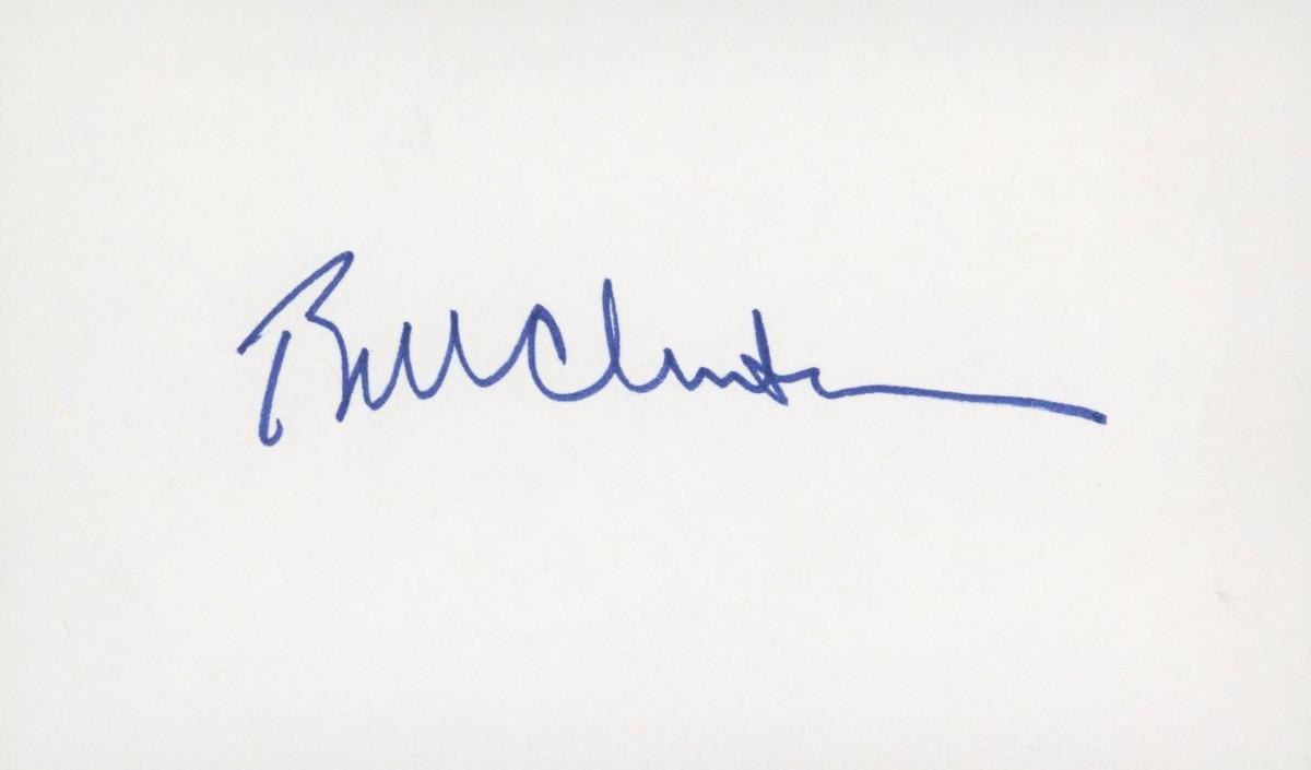 Bill Clinton signature cut | EstateSales.org