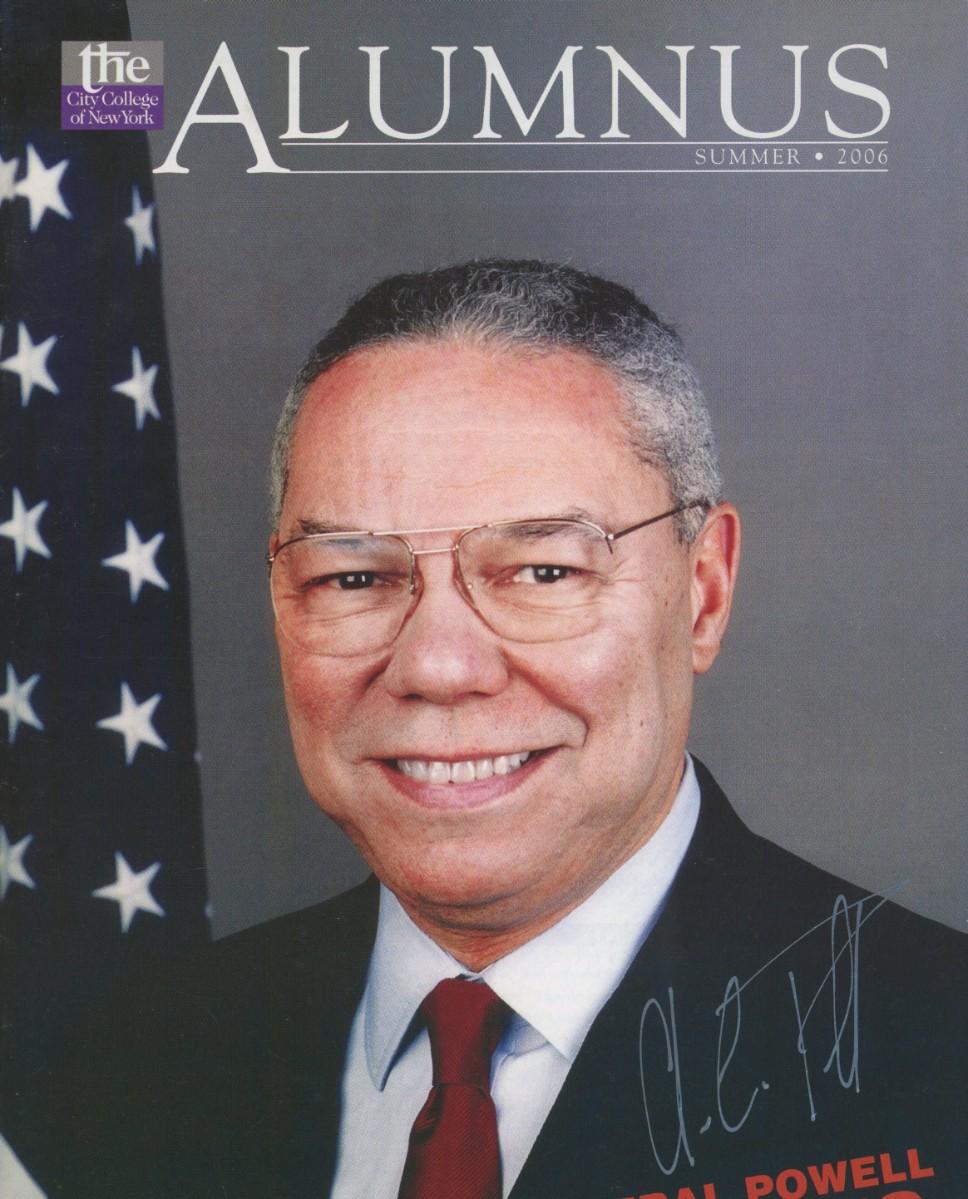 Colin Powell signed magazine | EstateSales.org