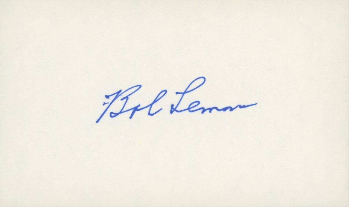 Bob Lemon original signature | EstateSales.org