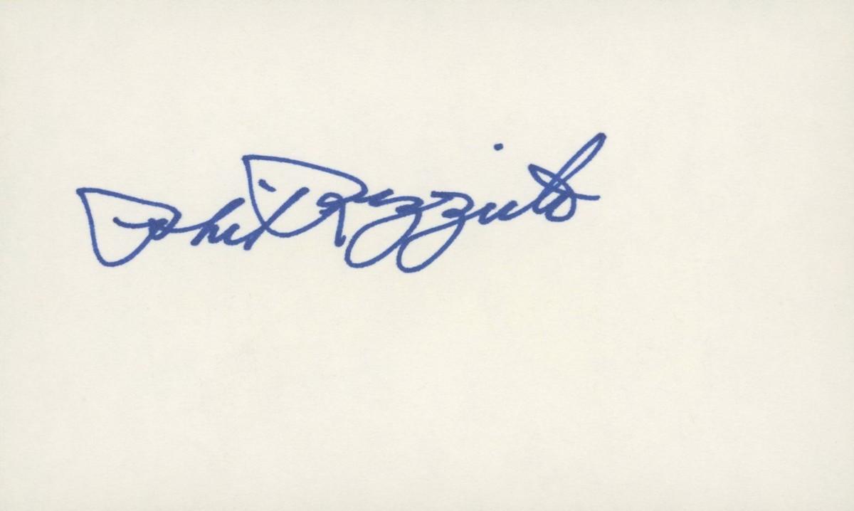 Phil Rizzuto original signature | EstateSales.org