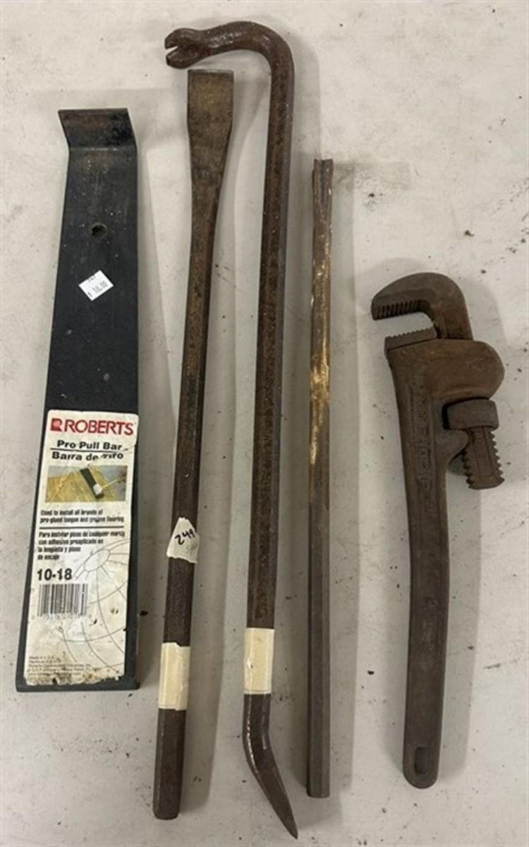 249 ~ 5 Pieces ~ Misc Tools ~ Monkey Wrench ~ Lug Wrench/Tire Tool ...