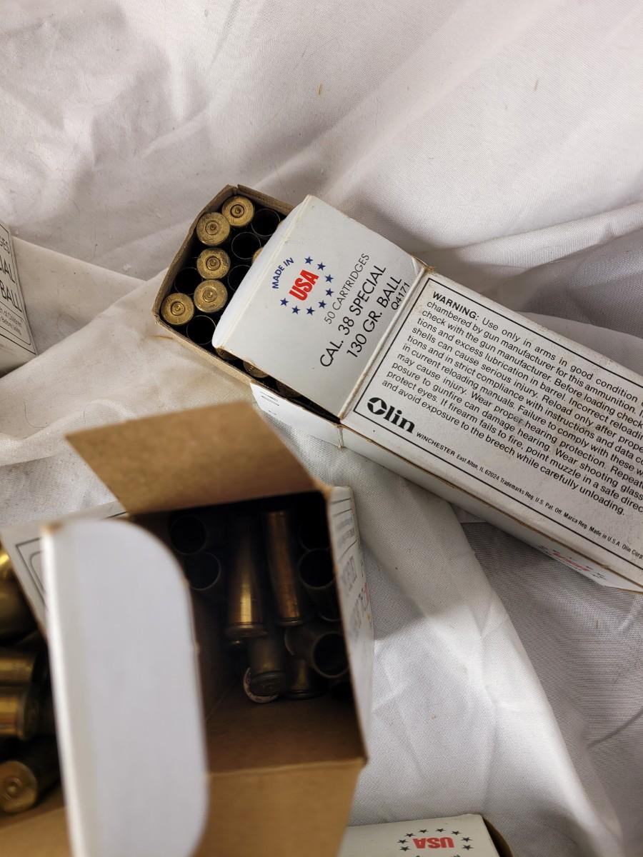 6 boxes of spent 38 special shell casings | EstateSales.org