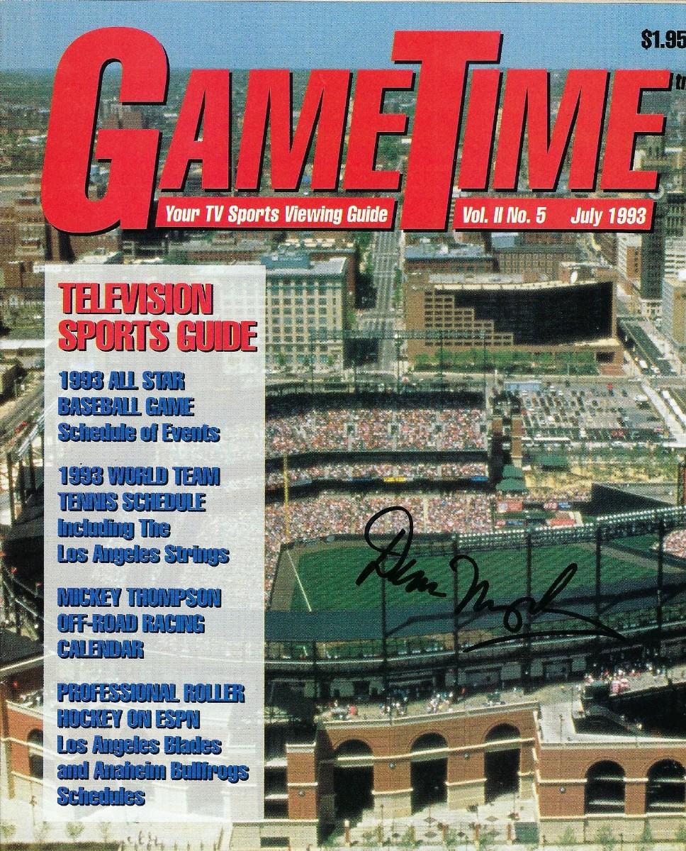 signed Game Time magazine | EstateSales.org