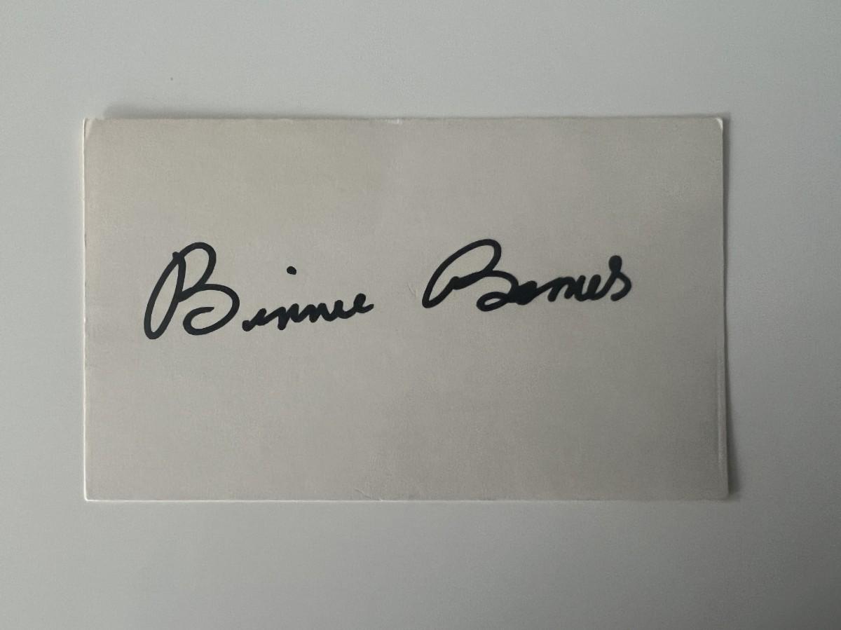 Binnie Barnes original signature | EstateSales.org
