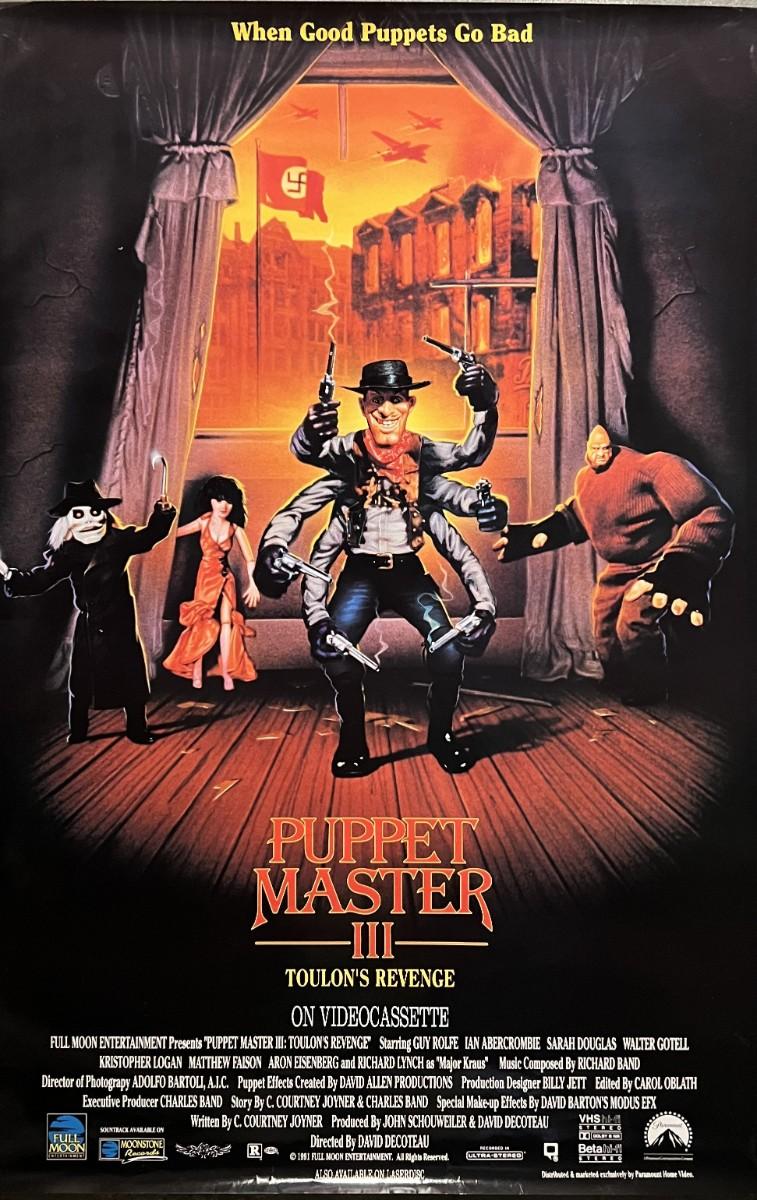 Puppet Master III Toulon's Revenge original movie poster | EstateSales.org