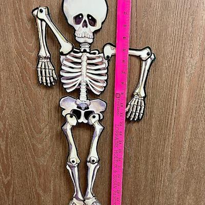 Vintage Halloween Skeleton Die Cut Decoration | EstateSales.org