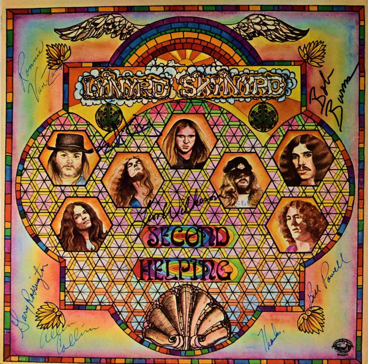 Lynyrd Skynyrd signed Second Helping album | EstateSales.org