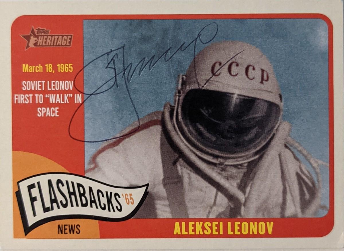 Aleksei Leonov Signed Flashbacks 65 Trading Card | EstateSales.org