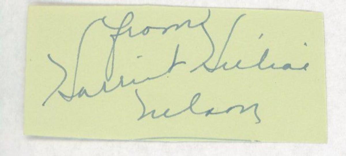 The Adventures of Ozzie and Harriet, Harriet Nelson original signature ...