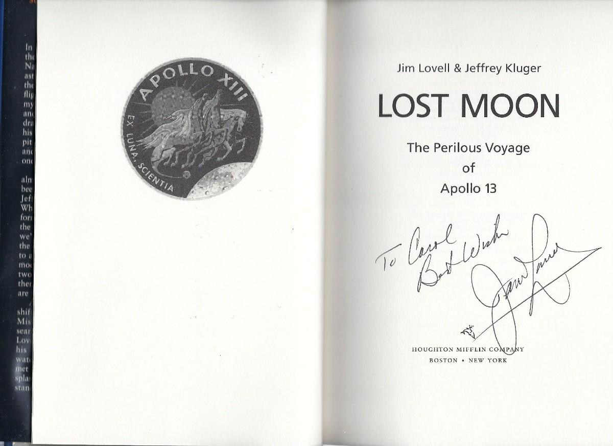 Lost Moon: The Perilous Voyage of Apollo 13 signed book | EstateSales.org