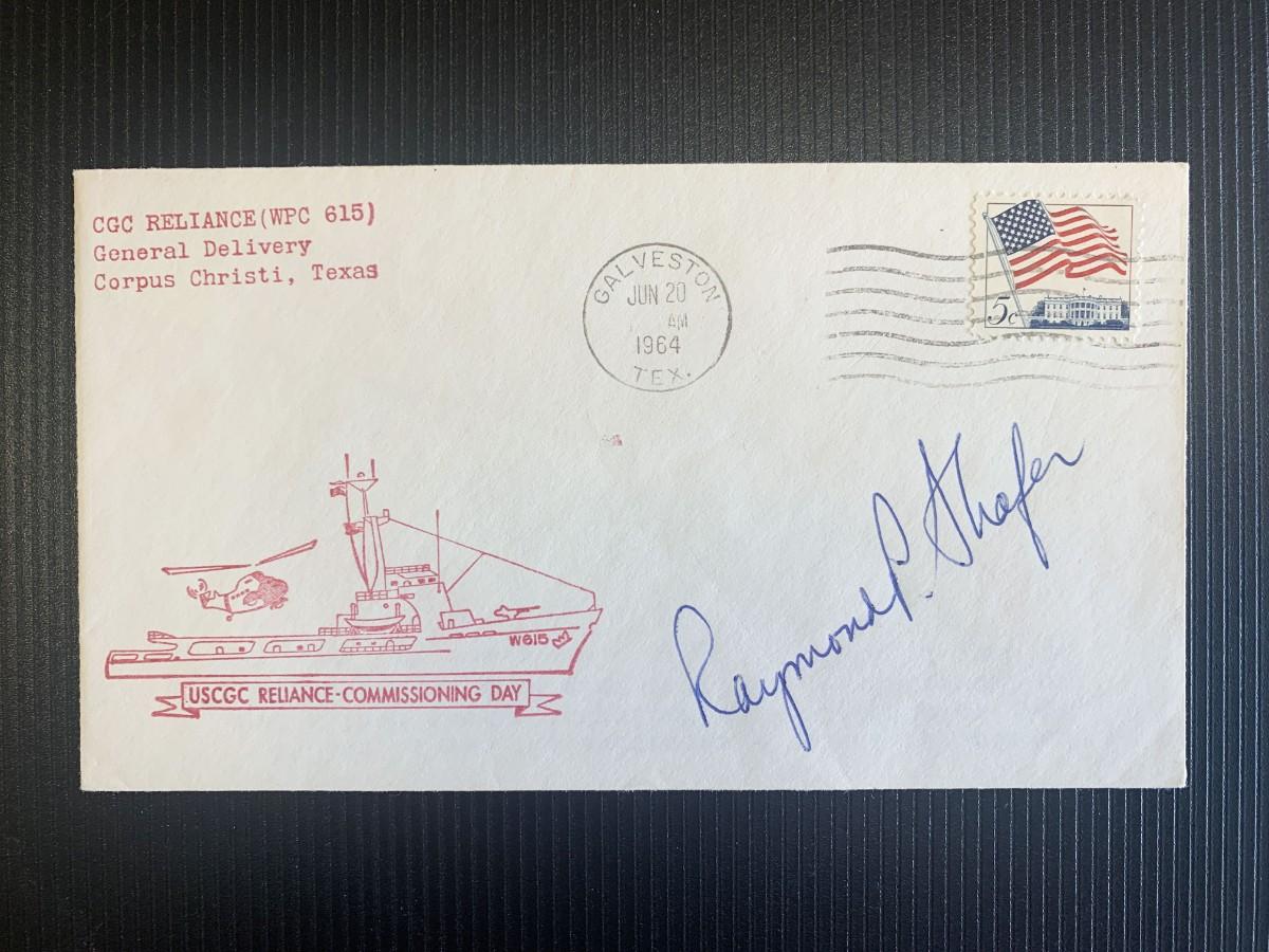 Raymond P Shafer signed first day cover | EstateSales.org