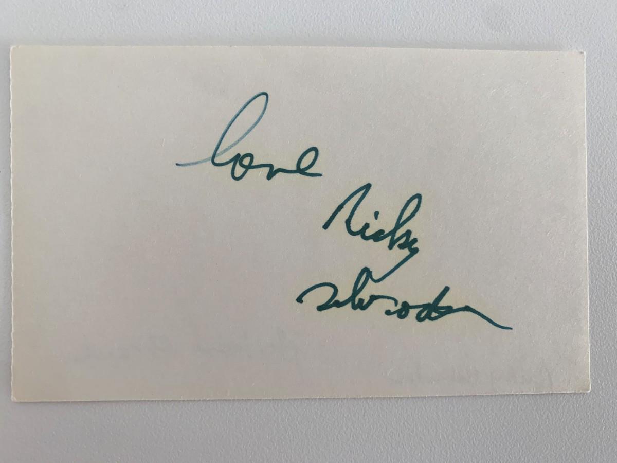 Ricky Schroeder original signature | EstateSales.org