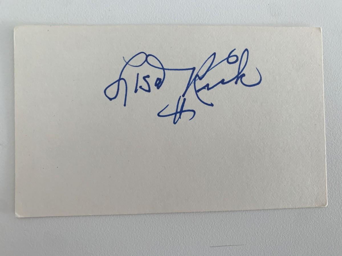Lisa Rusk signature cut | EstateSales.org