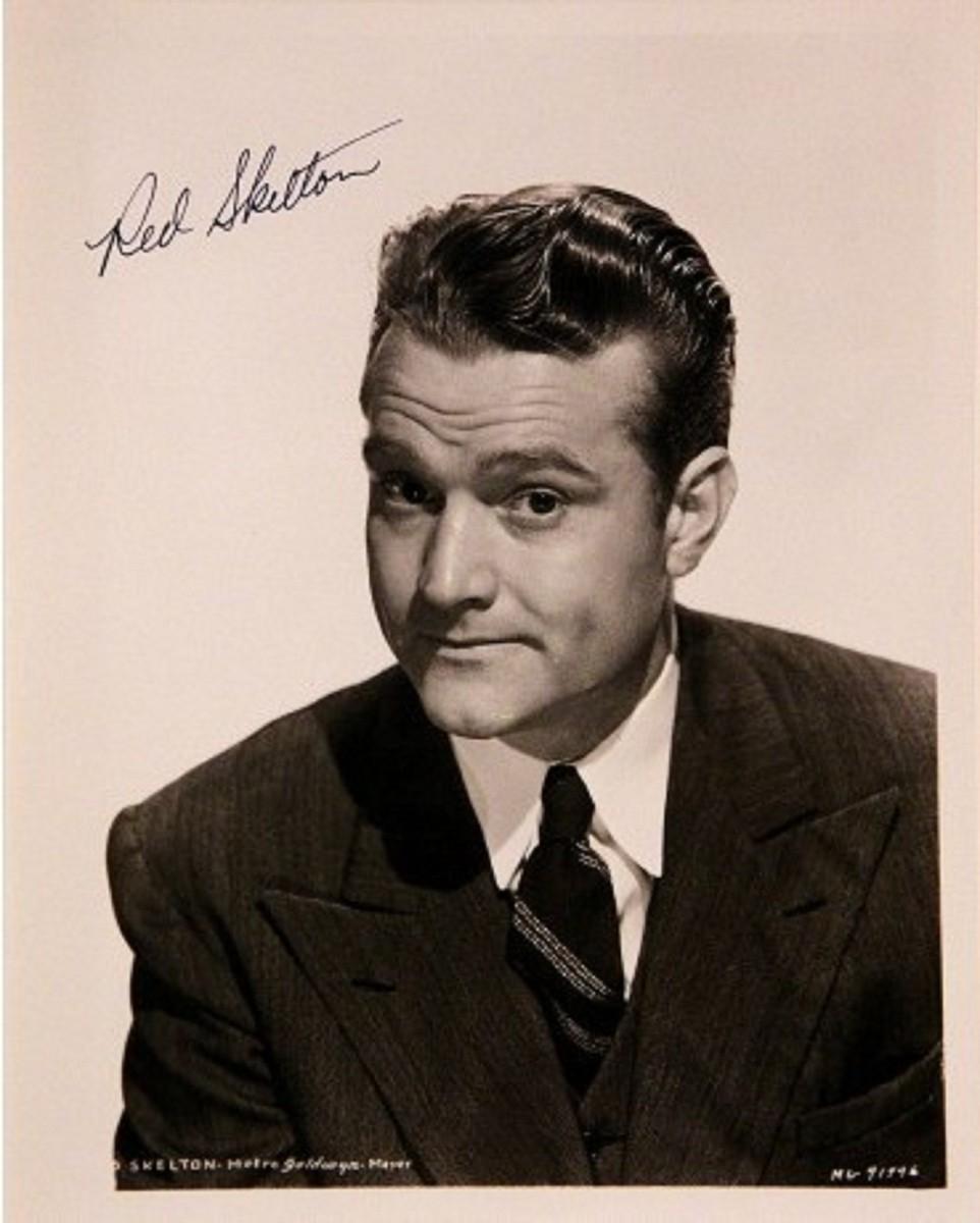 Red Skelton signed portrait photo | EstateSales.org
