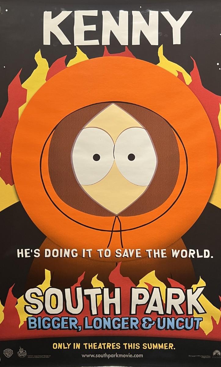 South Park Kenny 1999 Bigger Longer Uncut Original Bus Shelter Movie ...