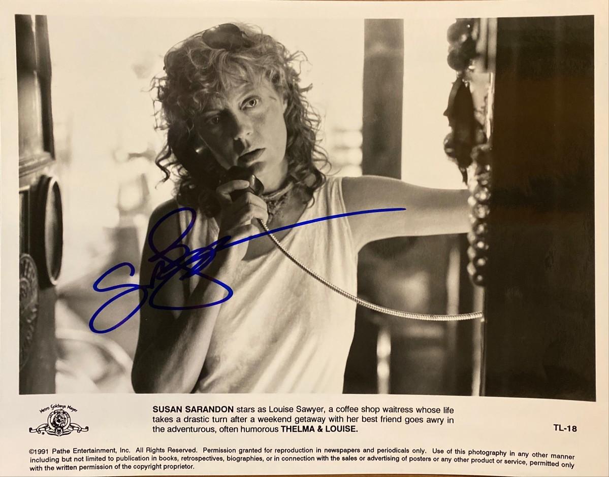 Thelma And Louise Susan Sarandon Signed Movie Photo