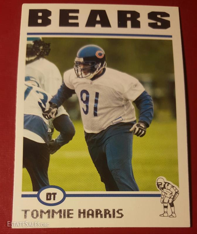 Chicago Bears Tommie Harris Football Card | EstateSales.org