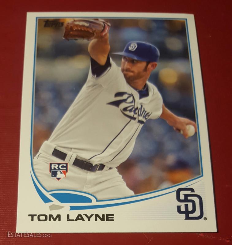 Tom Layne Padres Rookie Card Baseball | EstateSales.org