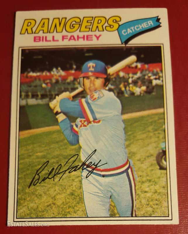 Bill Fahey Vintage Rangers Baseball Card | EstateSales.org