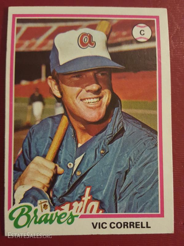 Braves Vic Correll Vintage Baseball Card | EstateSales.org