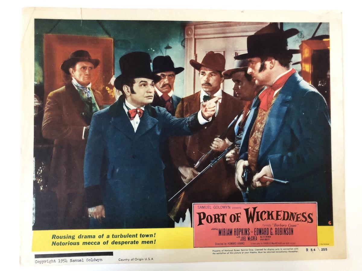 Port of Wickedness original 1954R vintage lobby card | EstateSales.org
