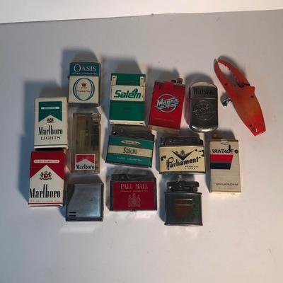 LOT 122L: Vintage Cigarette / Tobacco Branded Lighters, Jaguar ...