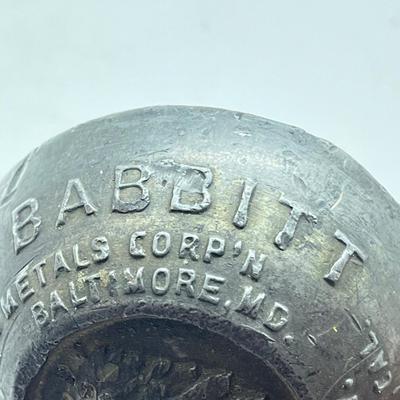LOT 268K: Antique / Vintage Lead Paperweight - Stonewall Babbitt ...