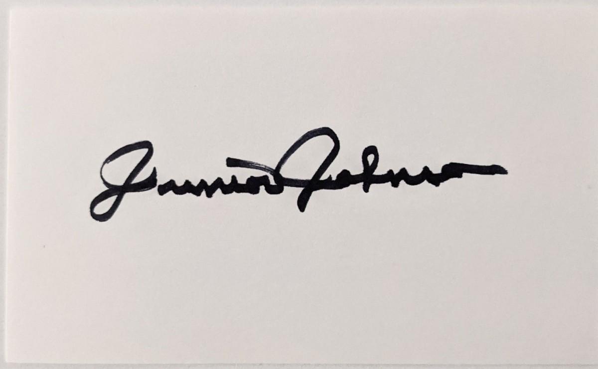 NASCAR Junior Johnson autograph | EstateSales.org