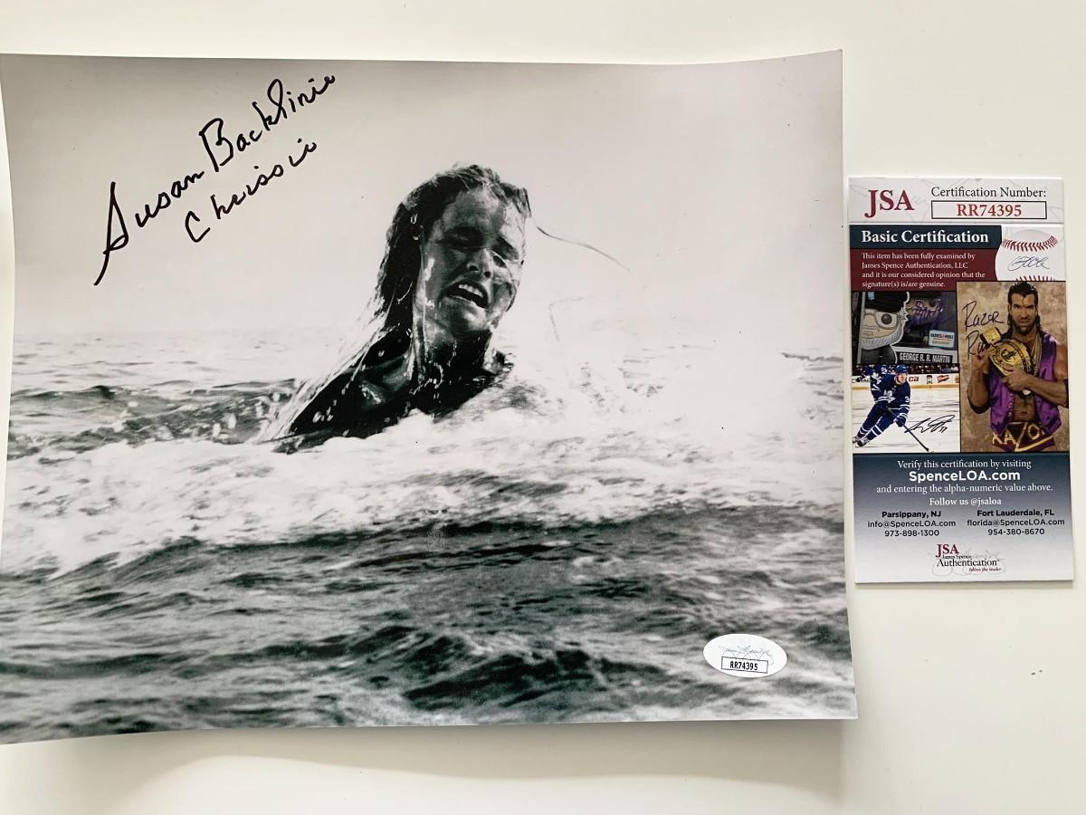 Jaws First Victim Susan Backlinie signed movie photo â€“ JSA ...
