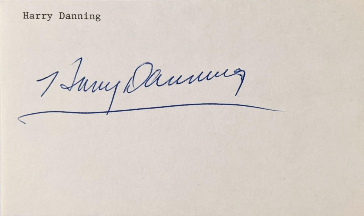 NY Giants Harry Danning autograph | EstateSales.org