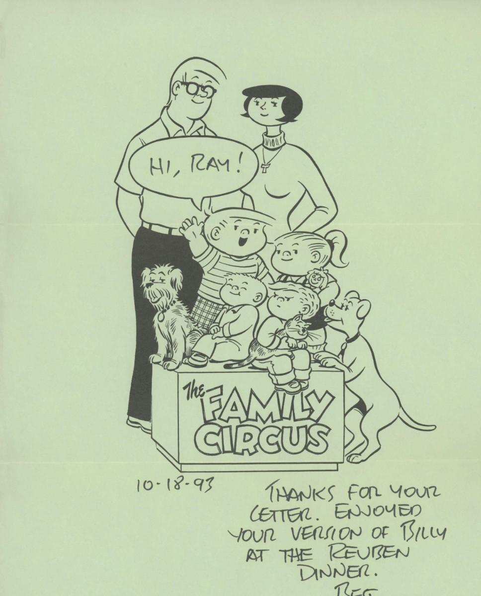 Bil Keane signed flyer | EstateSales.org