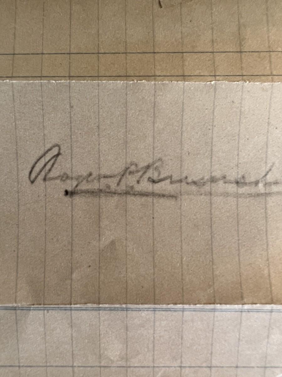 Roger Bresnahanoriginal signature | EstateSales.org