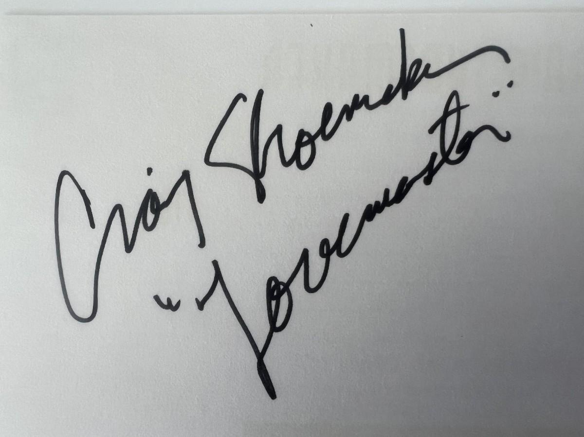 Craig Shoemaker original signature | EstateSales.org