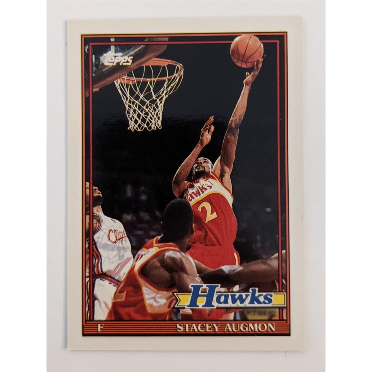 Stacey Augmon Hawks Topps Basketball Card | EstateSales.org
