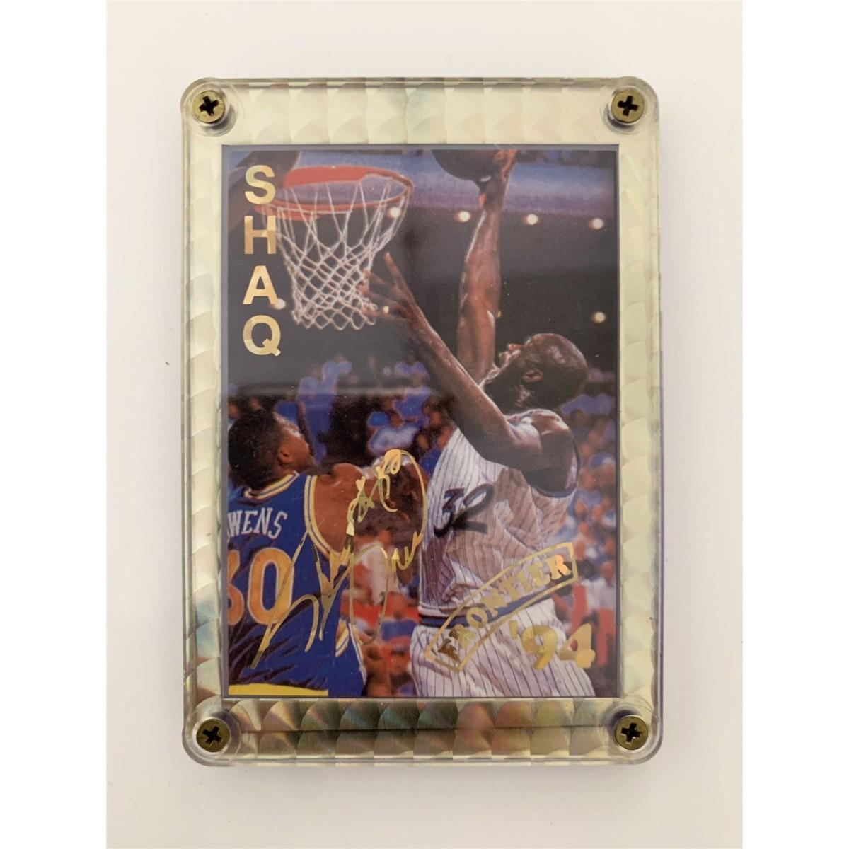 Shaq Froniter '94 Facsimile Signed Framed Basketball Card | EstateSales.org