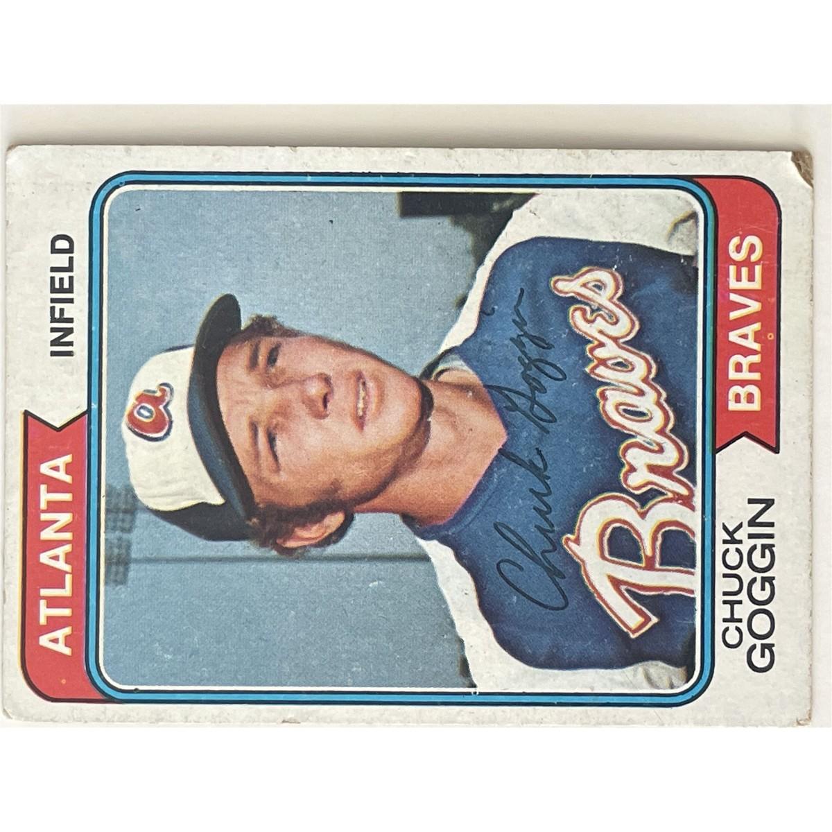 Atlanta Braves Chuck Goggin signed 1974 Topps trading card ...