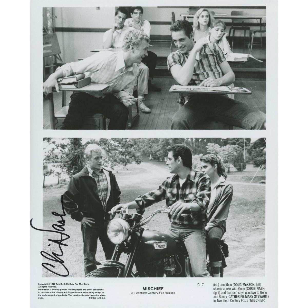 Mischief Chris Nash signed movie photo | EstateSales.org