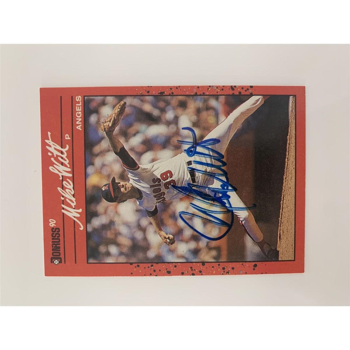 Mike Witt signed baseball card | EstateSales.org