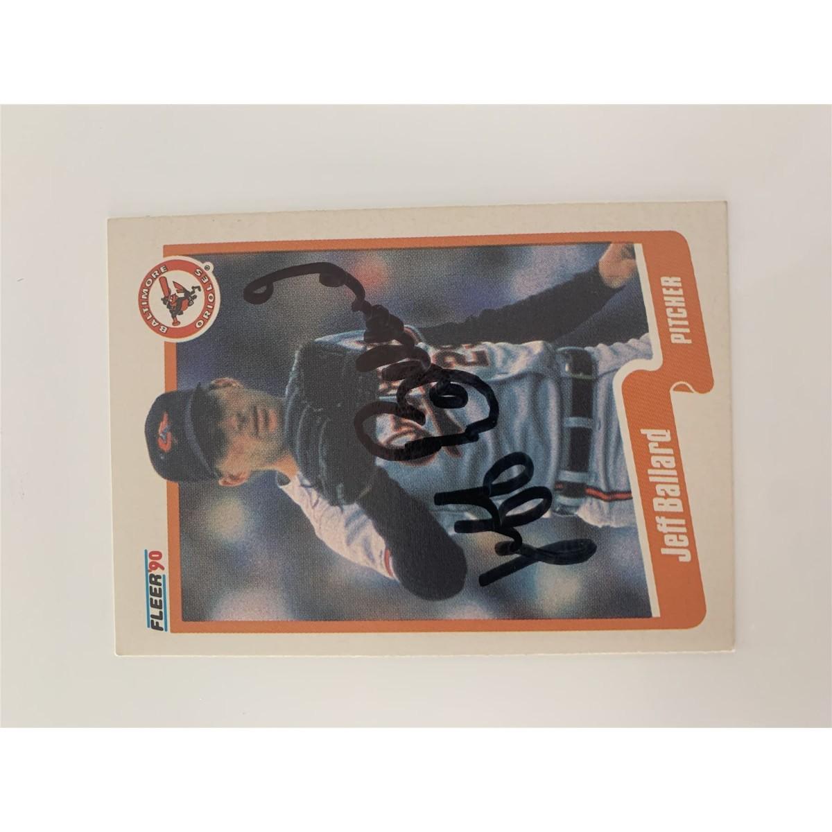 Jeff Ballard signed baseball card | EstateSales.org