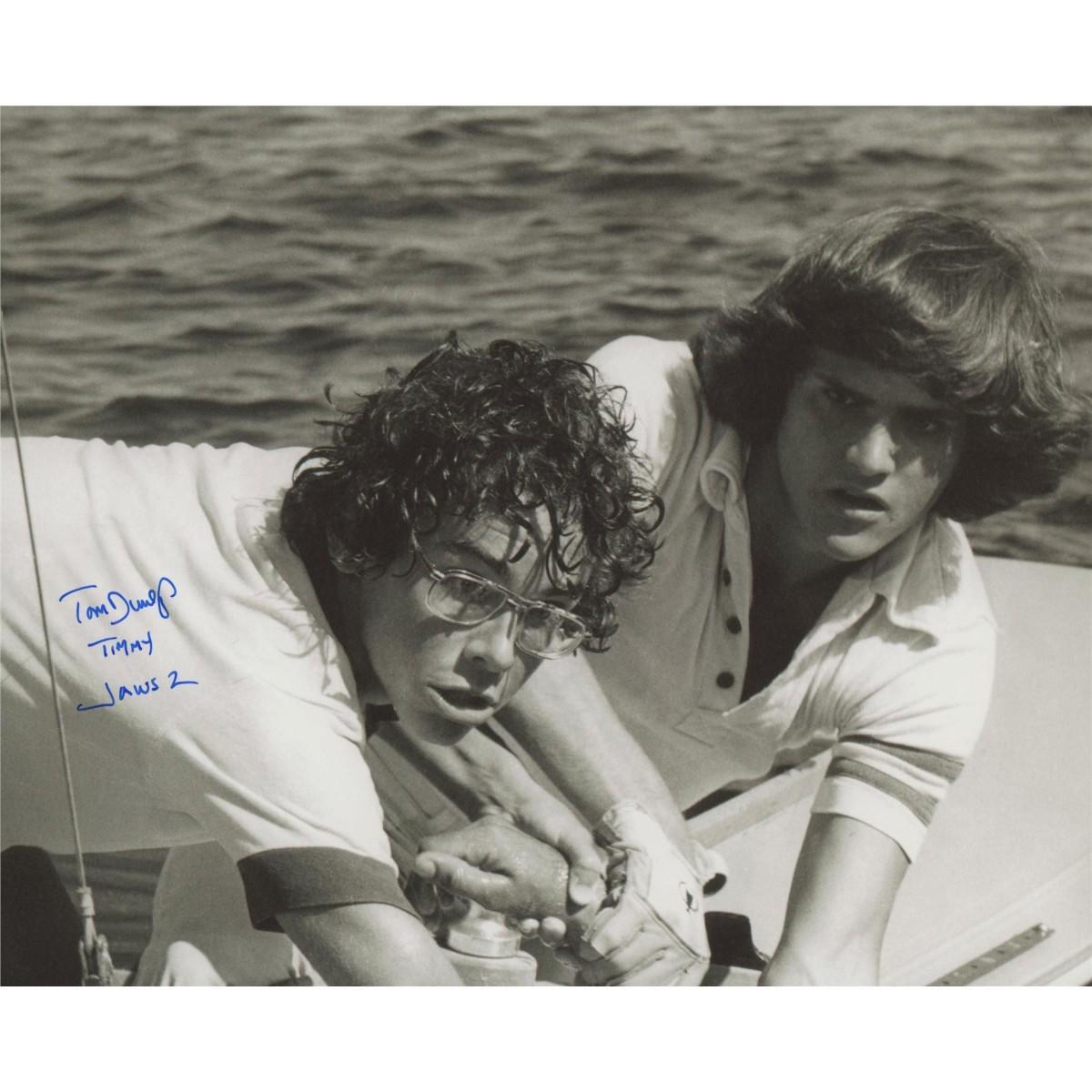 Thomas Dunlop signed "Jaws 2" movie photo | EstateSales.org