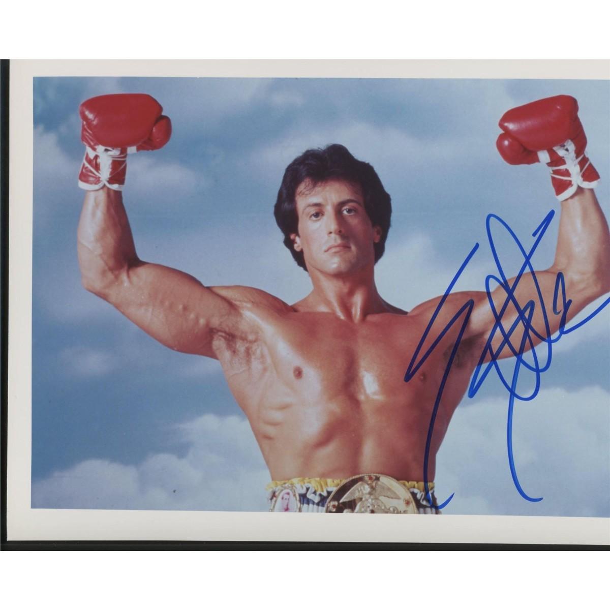 Sylvester Stallone signed "Rocky III" movie photo | EstateSales.org