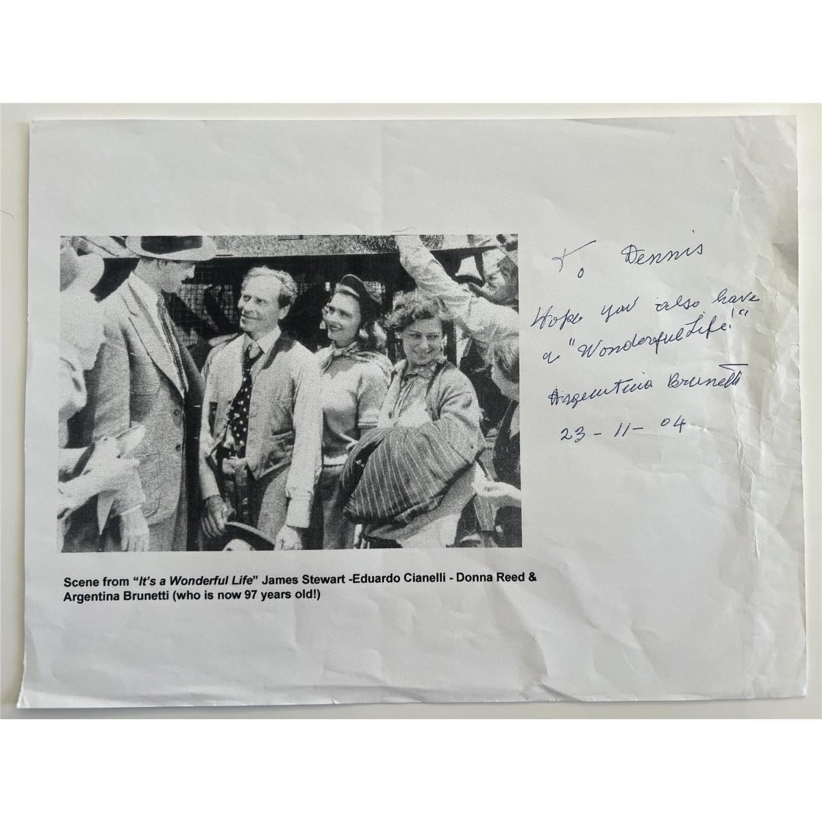 Argentina Brunetti signed photo | EstateSales.org