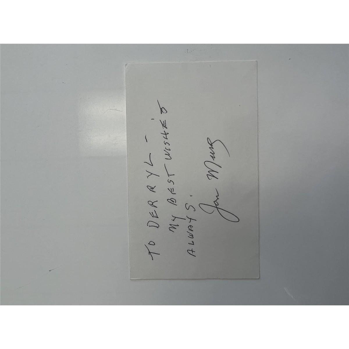 Comedian Jan Murray original signature | EstateSales.org